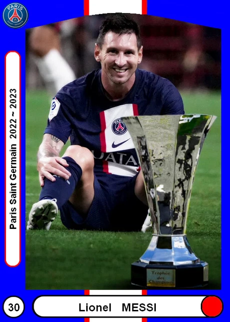 LIONEL MESSI PSG 2022 - 2023 - cards Paris SG no panini (5) EUR 1,32 ...