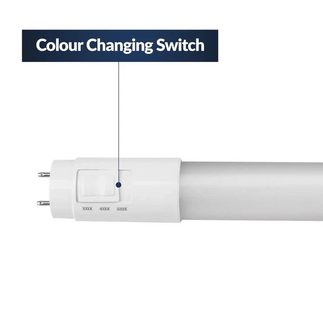 100 X 5FT 21w T8 LED Tube - CCT Adjustable c/w Optional LED Starter £ ...