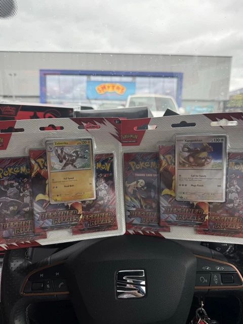 2 X POKÉMON TCG Destined Rivals Triple Pack Blister Bundle IN HAND ...