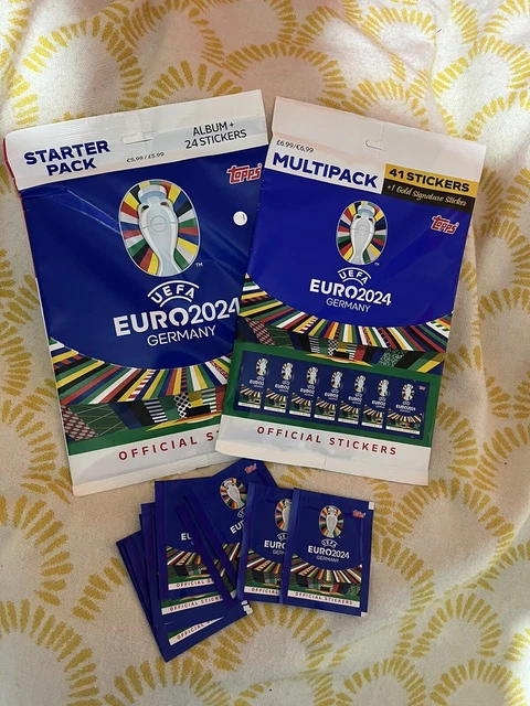 TOPPS UEFA EURO 2024 Official Stickers SIMPLE Bundle. New £18.75 ...