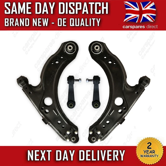 VW GOLF MK4 Front Lower Wishbones Trailing Arms & Drop Links Kit 1997 ...
