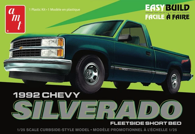 AMT 1:25 1992 Chevrolet Silverado Shortbed Fleetside Pickup – Easy ...