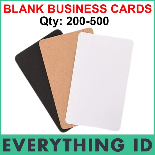 BLANK WHITE FLASH Cards Paper Cardboard Business Card Wedding Name ...