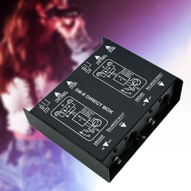 DB2 PASSIVE DI Box Direct Injection Audio Case Double Channel £49.78 ...