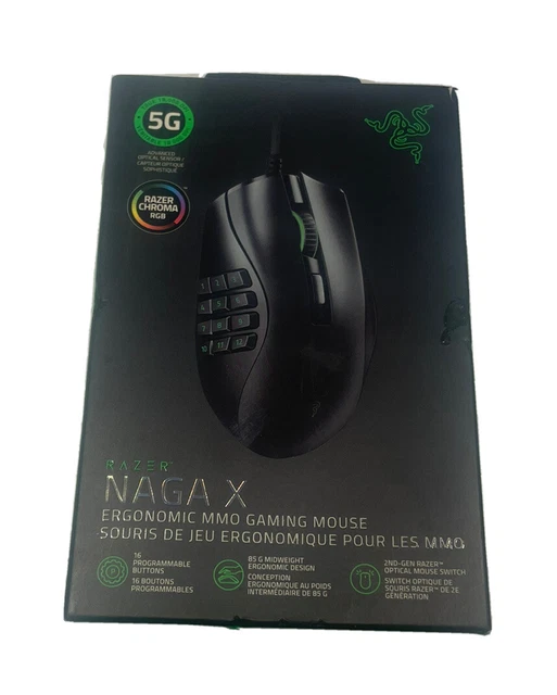 RAZER NAGA X Ergonomic MMO Gaming Mouse - SEALED New in Box $40.00 ...