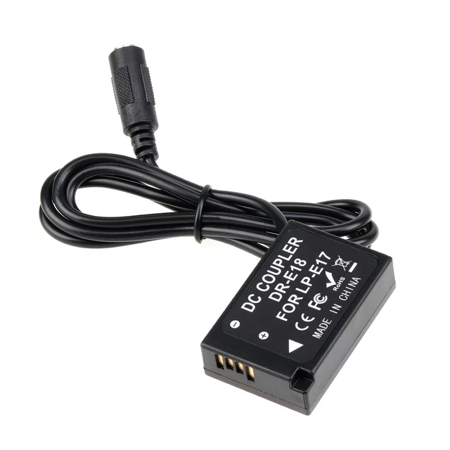 DR-E18 DC COUPLER LP-E17 Dummy Battery+USB Power Cable For Canon EOS RP ...