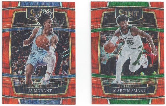 2021-22 PANINI SELECT Concourse Orange Flash Prizm Ja Morant et Marcus ...