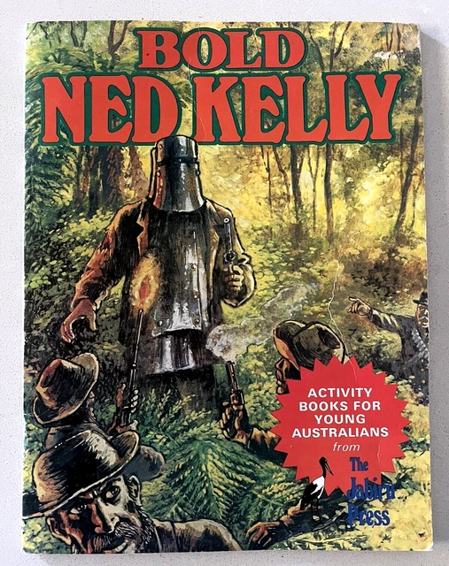 VINTAGE 'BOLD NED KELLY' Activity Book - 1977 Jabiru Press RARE Near ...