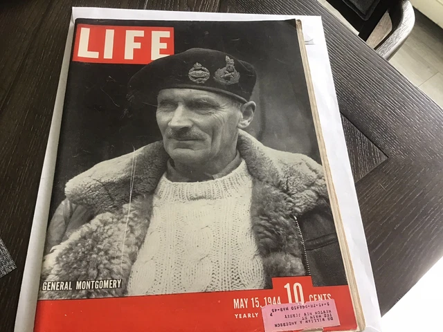LIFE MAGAZINE MAY 15 1944 Montgomery Deputy Supreme Allied Commander ...