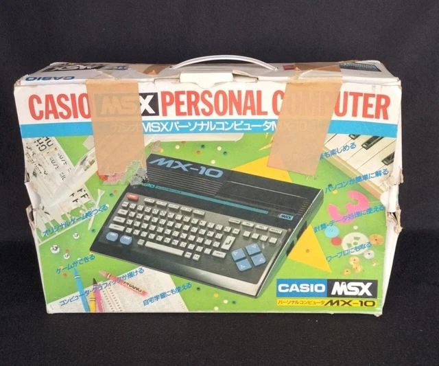 MSX MX-10 BK CASIO Personal Computer Black With Original Box 1986 ...
