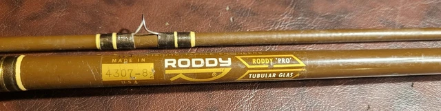 VINTAGE RODDY PRO Series 8' 6" Inch Conventional Fly Fishing Rod Gbh ...