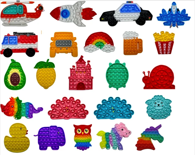 POP IT PUSH it Push Pop Fidget Toy Bubble sensorisches Spielzeug für ...