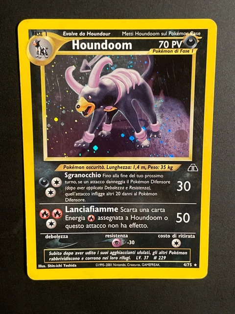 NM CARTA POKÉMON Houndoom Rara Holo Set Neo Discovery ITA 4/75 no Charizard psa EUR 1,00 ...
