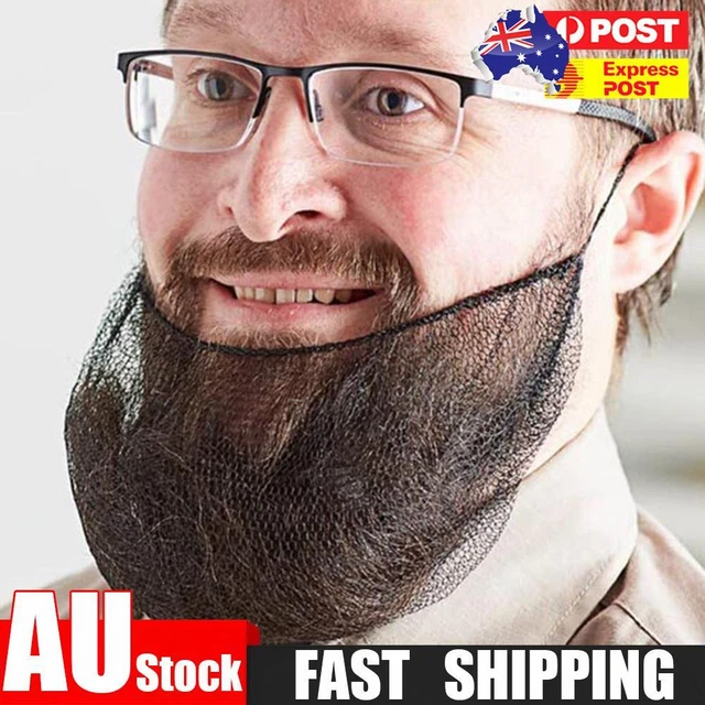 100PCS BEARD NET Disposable Nylon Mustache Covers Elastic for ...