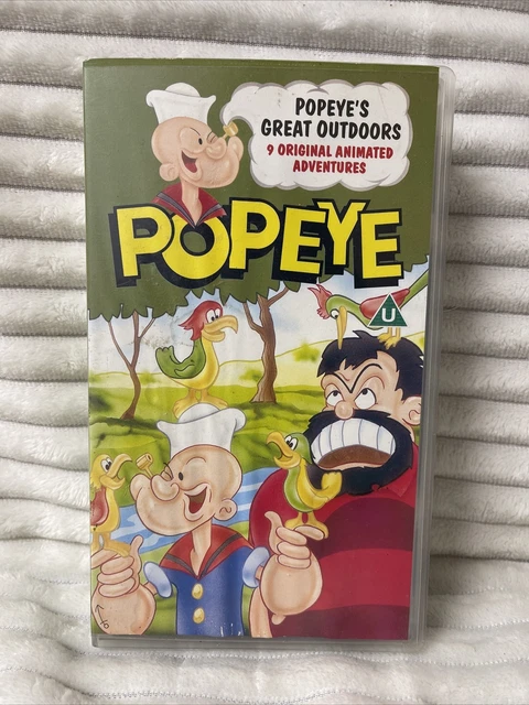POPEYE IN POPEYE'S Great Outdoors 9 Original Adventures Pal Vhs Video ...