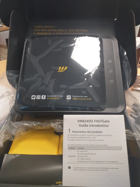 MODEM FASTWEB - Fastgate Huawei DN8245f2 solo modem no cavi no ...