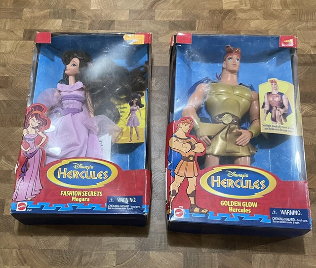 DISNEY'S HERCULES GOLDEN Glow Hercules Doll 96 Mattel 17112 17149 ...
