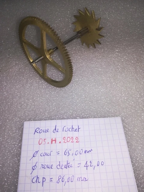 COMTOISE WHEEL DE Rochet Clock (05.H.2022) Old French Clock Watch £12. ...