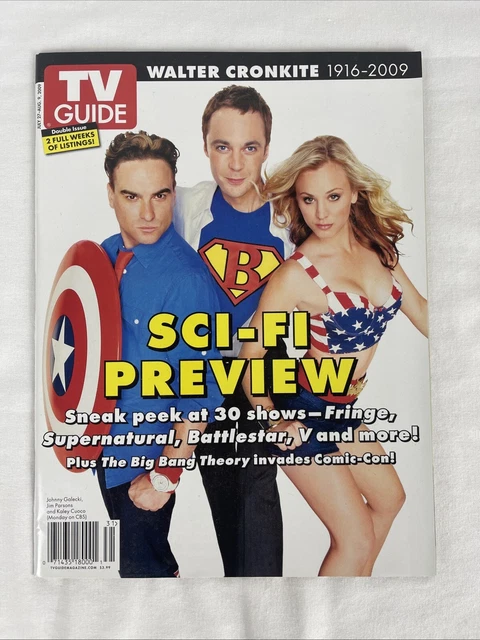 BIG BANG THEORY Parson Galecki Cuoco Cover TV Guide Magazine 2009 ...