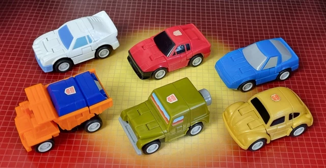 VINTAGE HASBRO TRANSFORMERS G1 Autobot Throttlebot - Set Completo da 6 ...