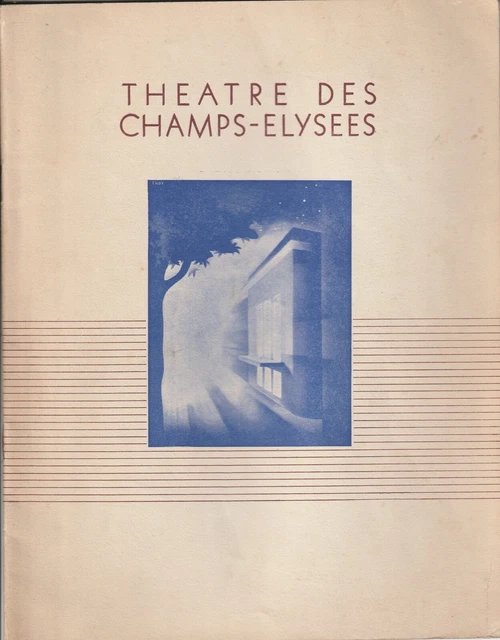 PROGRAMME THEATRE DES CHAMPS-ELYSEES Exposition 1937. Allemagne ...