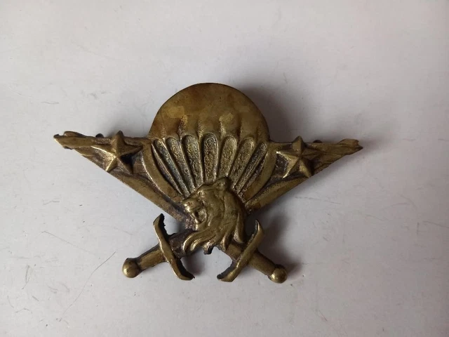 INSIGNE MILITAIRE FRANCE Brevet Parachutiste Cameroun Dore Locale ...