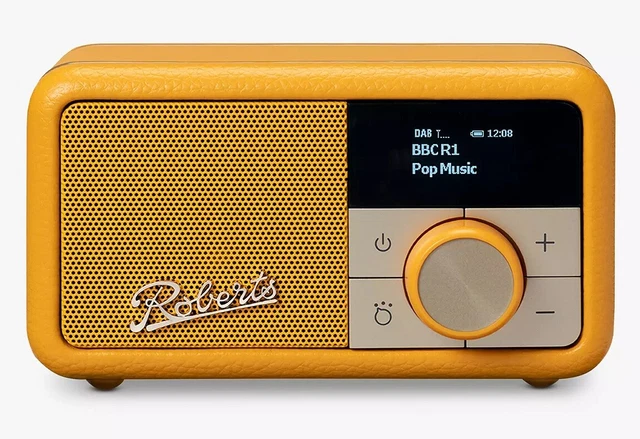 ROBERTS REVIVAL PETITE DAB+ FM Bluetooth Portable Digital Radio Yellow ...