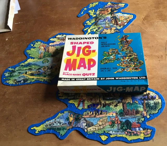 WADDINGTON'S JIG-MAP 'BRITISH Isles' no. 421, Complete and vvg. £19.99 ...