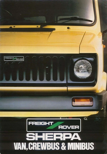MINIBUS LEYLAND FREIGHT Rover Sherpa Van Crewbus 1982-83 UK Brochure n ...