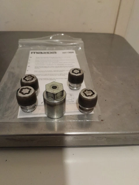 MAZDA LOCKING WHEEL Bolts With Key Mazda 3 Locking Wheel Nuts Bolts and ...