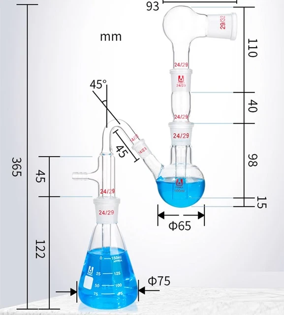 TWO-STAGE IMPINGER INERTIAL Impaction Aerosol Test Glassware $200.57 ...
