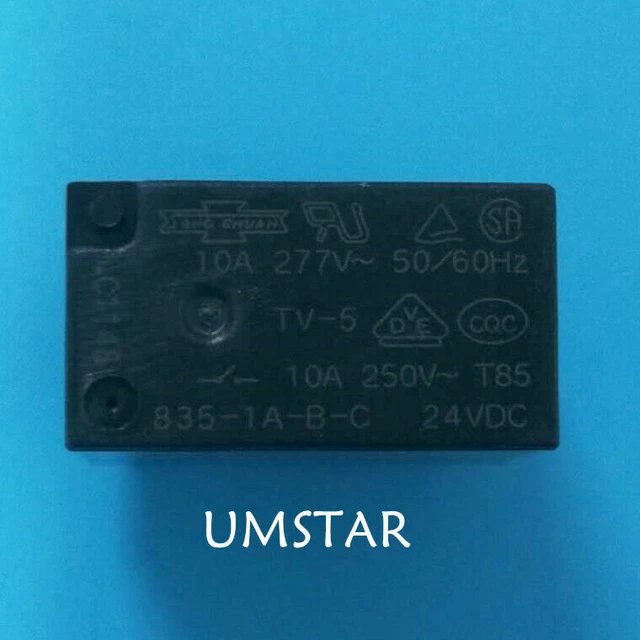 5PCS 835-1A-B-C-24VDC SONG CHUAN Relay 24V 10A 4Pins New #SY7 EUR 8,63 - PicClick DE
