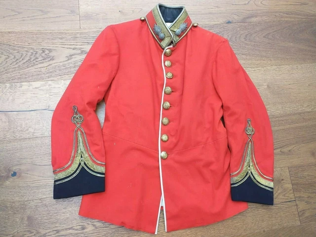 ANTIQUE VICTORIAN BRITISH Army Royal officer uniform red tunic Empire ...