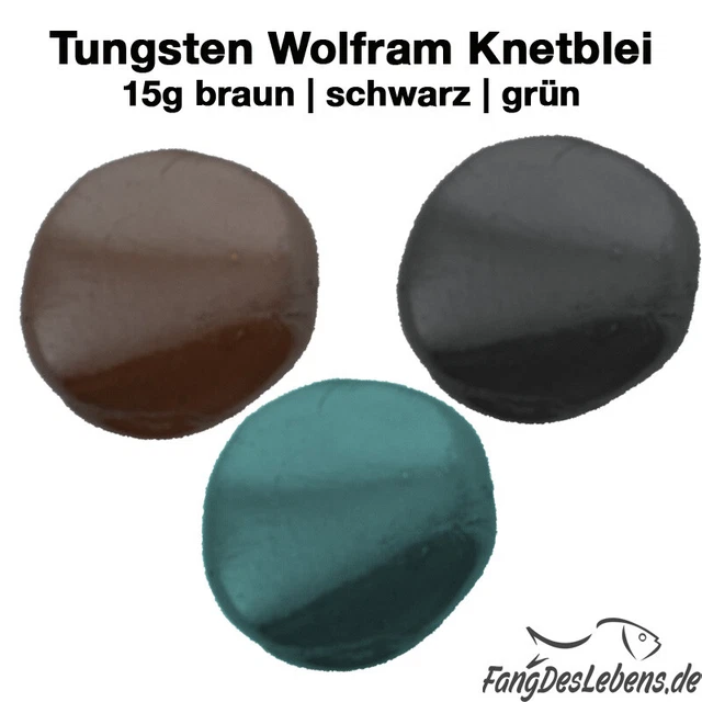 TUNGSTEN PUTTY KNETBLEI 15g, Wolframpaste, Bleifrei, Karpfen Feeding ...