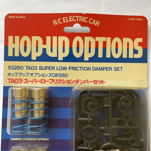 NEW TAMIYA TA03 Low Friction Dampers Gold/blue Rare( TA01 TA02 TA03 ...