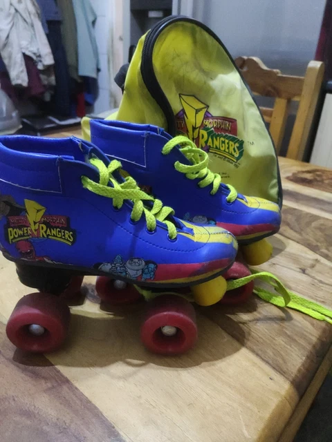 VINTAGE MIGHTY MORPHIN Power Rangers 1994 Roller Skates 35 UK Size 2 ...