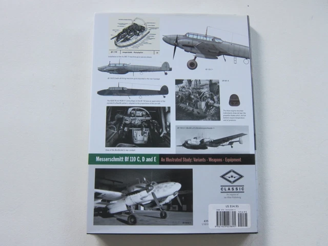 MESSERSCHMITT BF 110 C D E VARIANTS WEAPONS EQUIPMENT hardback Book ...