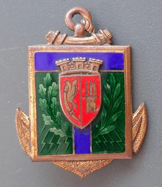 INSIGNE BADGE ÉMAIL Ecole Militaire Annexe des Transmissions Agen ...