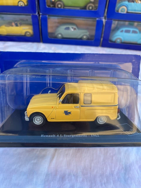 VOITURE MINIATURE DE la poste Renault 4L fourgonnette - 1962 1/43 EUR 2 ...