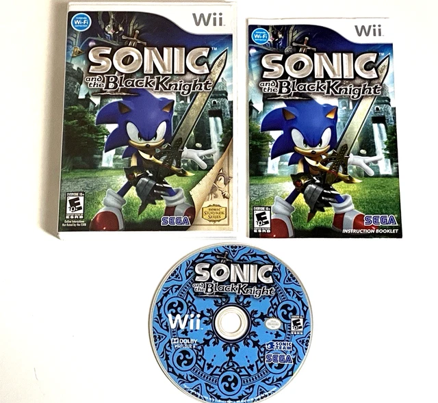 SONIC AND THE Black Knight Nintendo Wii Complete Game Hedgehog Medieval ...