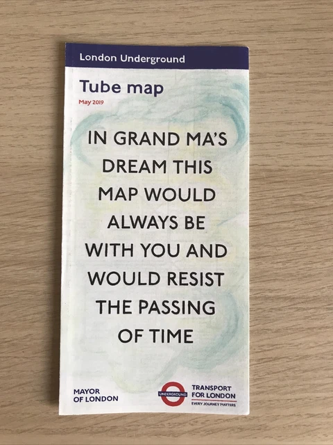 LONDON UNDERGROUND TUBE Map May 2019 EUR 1,96 - PicClick FR