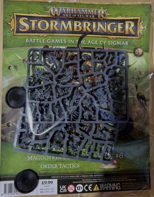 GAMES WORKSHOP WARHAMMER Stormbringer #54 c/w 6 Snuffler Sneaky Nuove ...