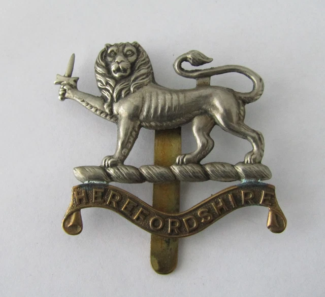 MILITARY BADGE HEREFORDSHIRE Regiment Territorial Army TA (Ref S84) £15 ...