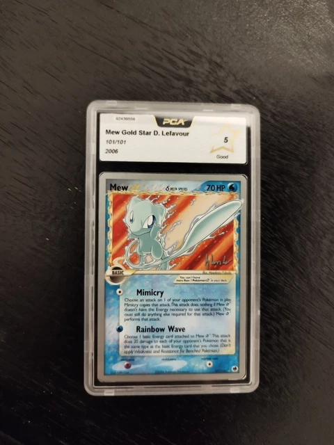 POKÉMON MEW GOLD Star Lefavour Delta Species 101/101 PCA 5 ...