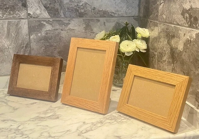 LIGHT OAK UNFINISHED Oak Medium Oak Photo Frame Picture Frame Real ...
