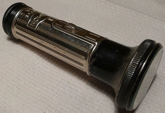 OLDTIMER-TASCHENLAMPE DAIMON FOCUS 8042, Metall, für 3 V-Batterie EUR 9 ...