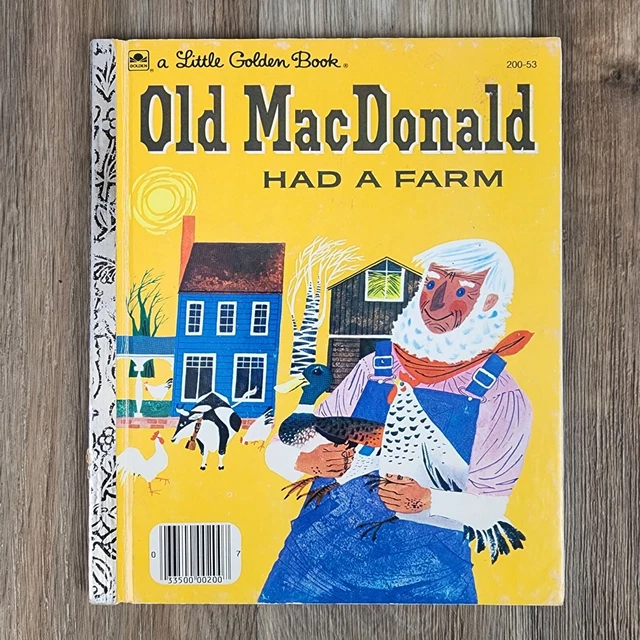 OLD MACDONALD HAD A Farm A Little Golden Book Vintage 1960 Excellent £9 ...