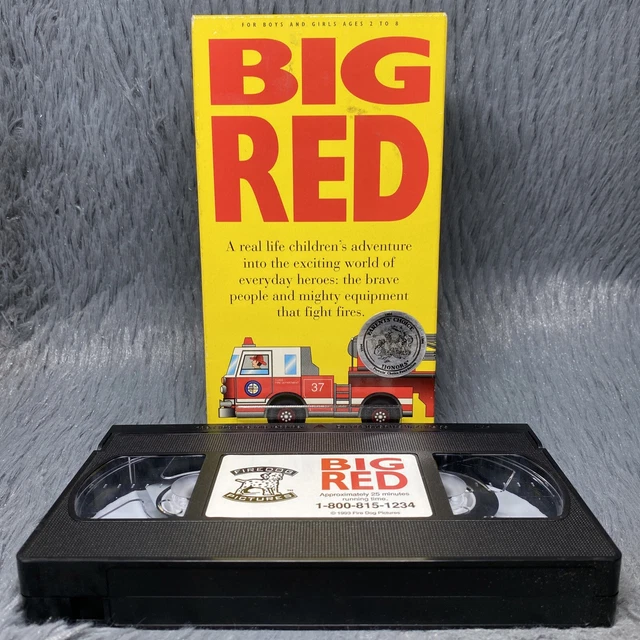 BIG RED VHS Tape 1993 by Fire Dog Pictures Children Educational Show ...