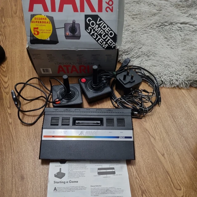 BOXED ATARI 2600 Video Computer System Retro Console with 2 Joysticks £ ...