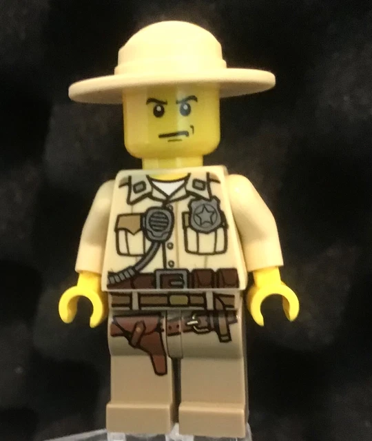 LEGO POLICE OFFICER State Trooper Highway Patrol Sheriff Agent, Tan ...